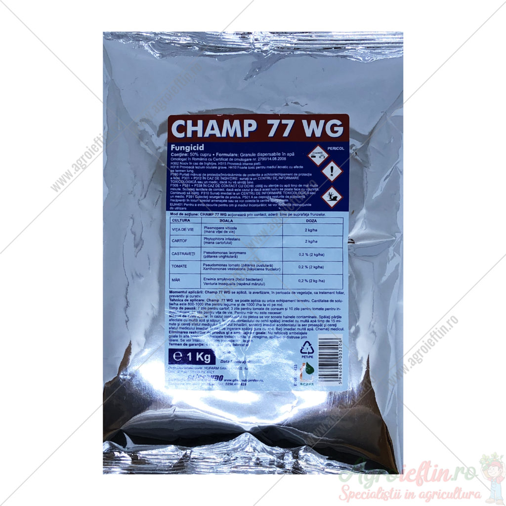 Champ 77WG, 1KG - Agroieftin.ro - Magazin agricol
